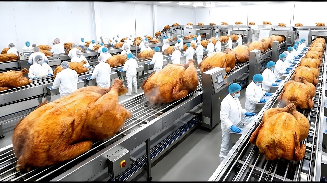 Inside a High Tech Poultry Factory How Millions of Rotisserie Chickens ...