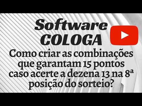 Como criar as combinações que garantam 15 pontos caso acerte a dezena 13 na 8ª posição do sorteio?