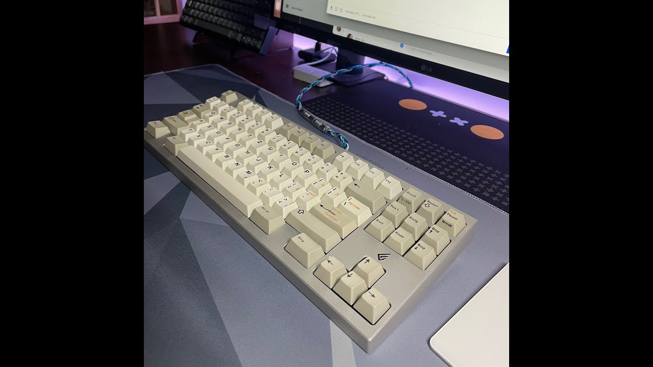 GEON F2-84 | Cherry Vintage Black | OG dysub keycap | Typing ASMR - YouTube