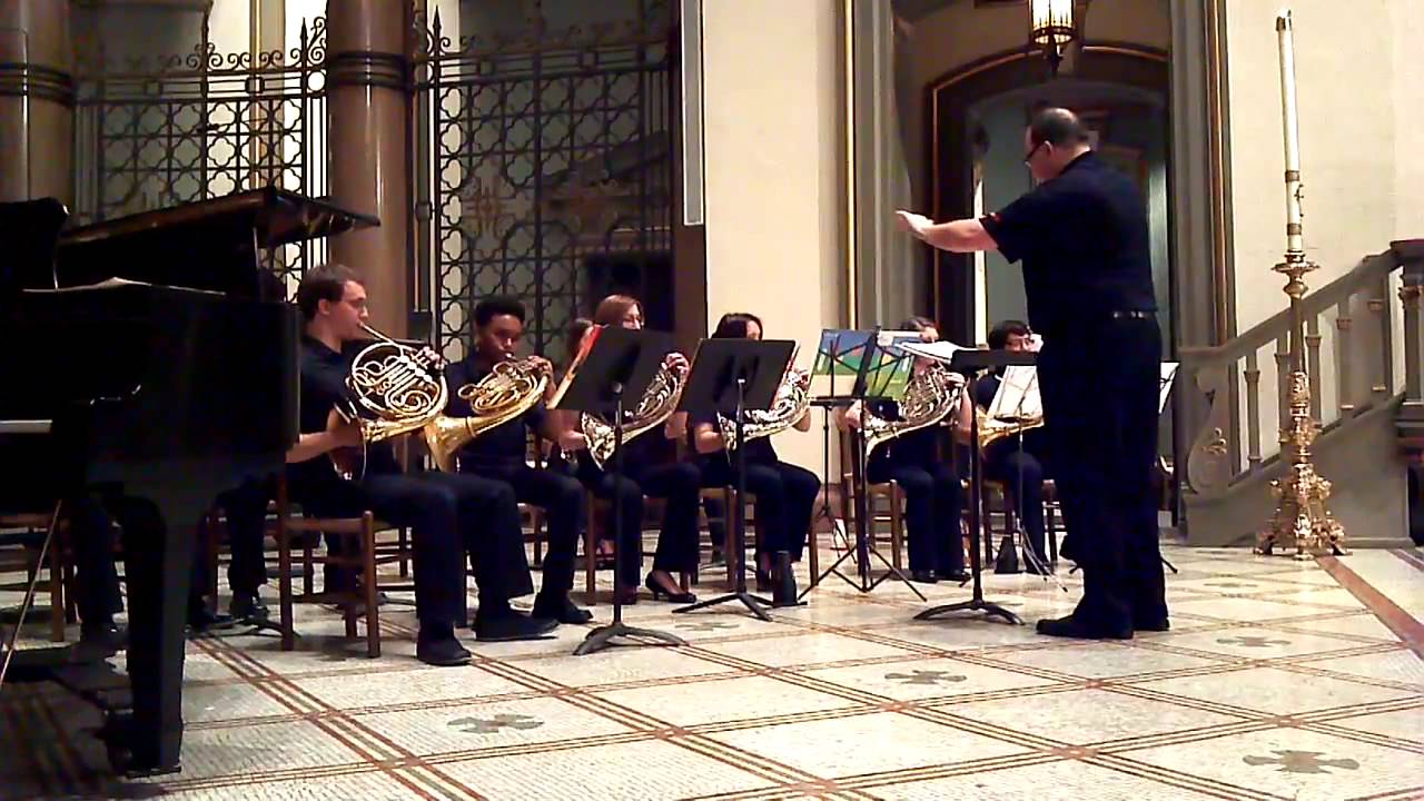 VCU Horn Choir performing "Jubilee" by James Naigus - YouTube