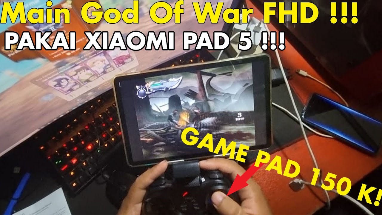 Main God Of War PS 2 Di Tablet Settingan FHD + Pakai Game Pad 150 ...
