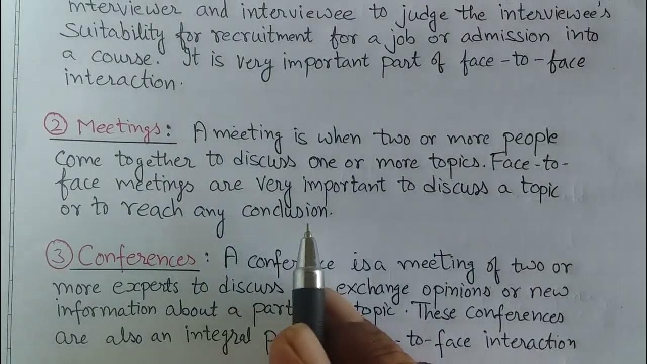 Types of face to face interaction, with Hindi explanation... For IGNOU students - YouTube