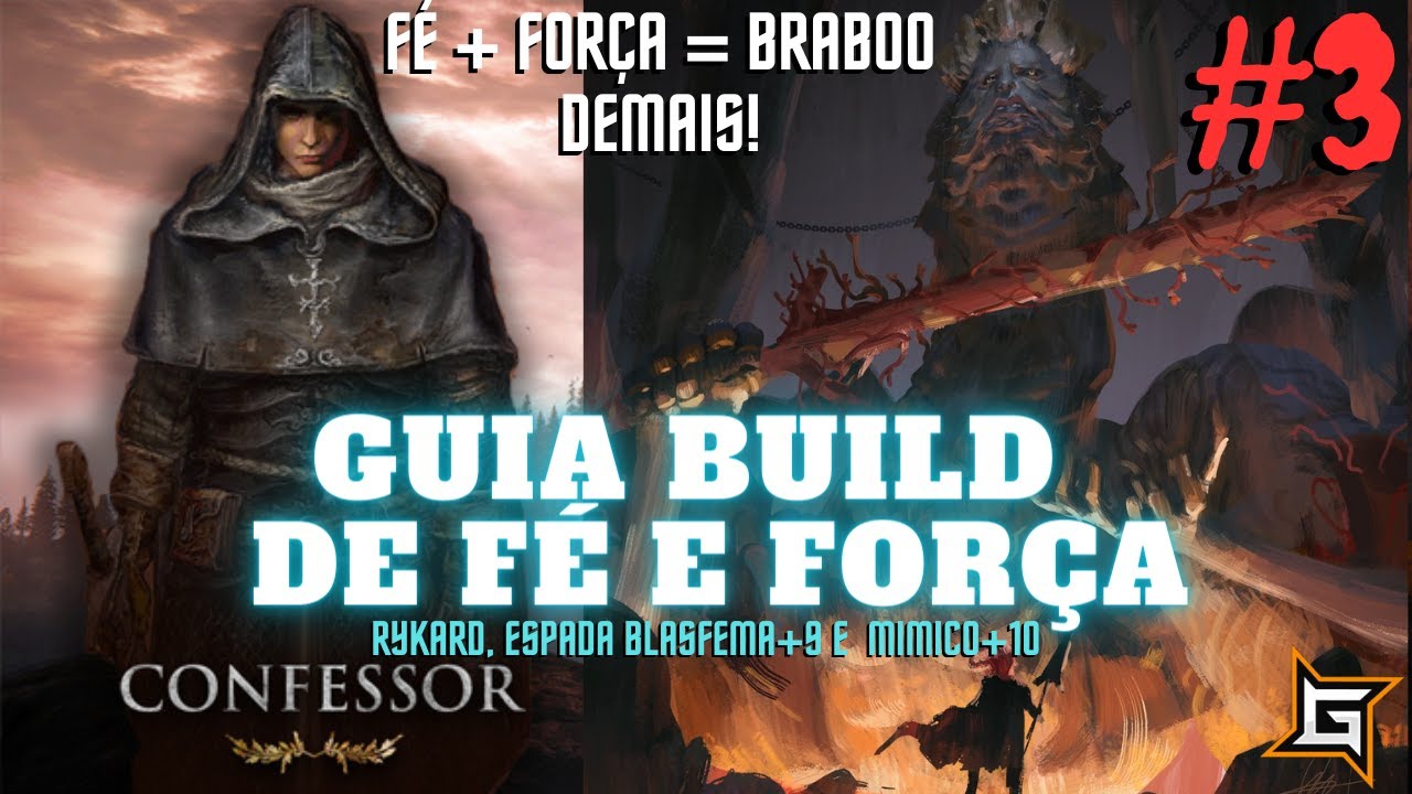 🟠Elden Ring: Guia melhor BUILD de FÉ e FORÇA (Rykard e Espada Blasfema ...