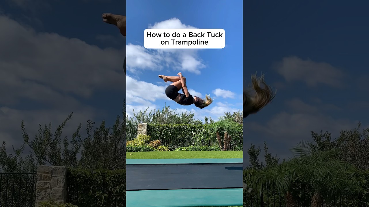 Back Tuck Tutorial 💙 #backtuck #backflip #gymnastics #cheer #tumbling # ...