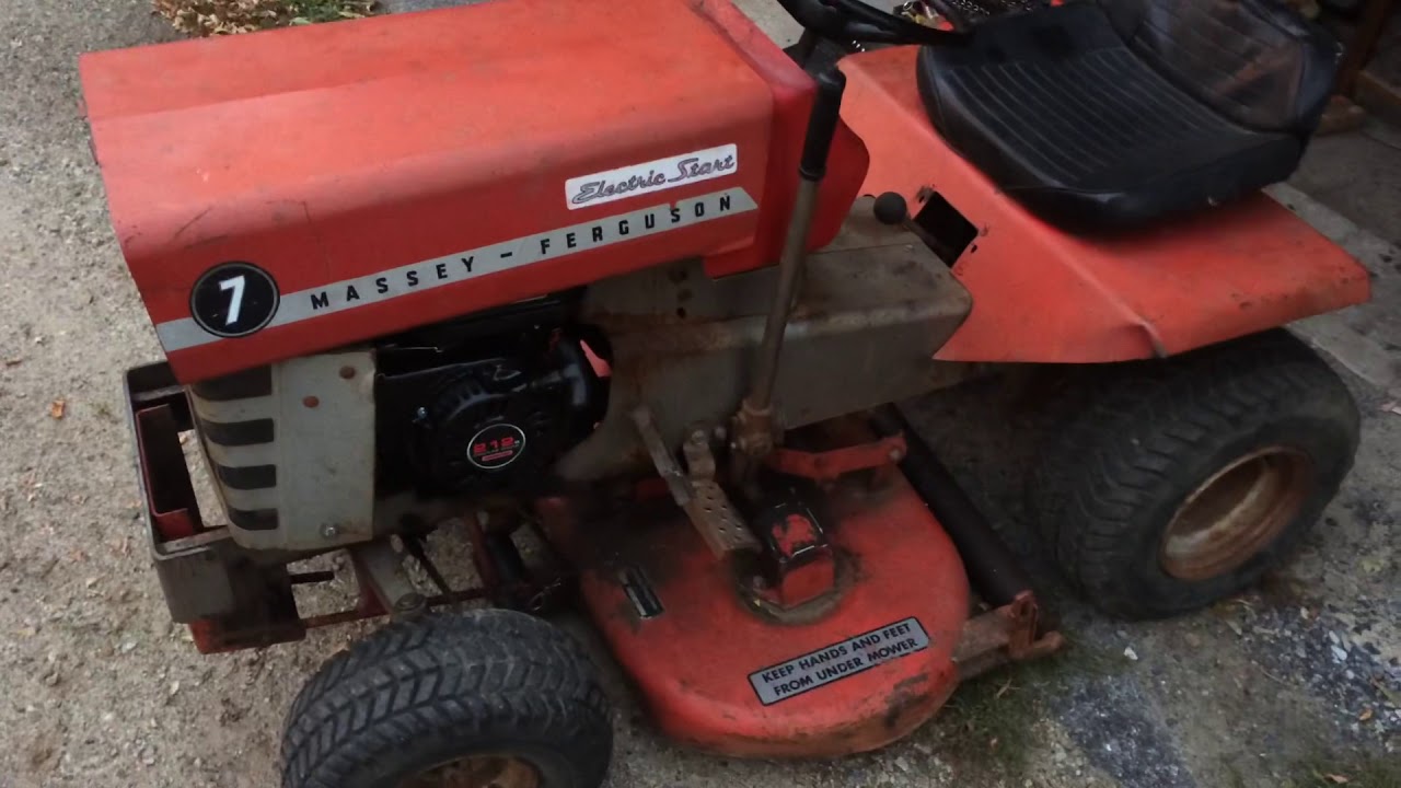 Massey Ferguson MF7 repowered with predator 212 engine - YouTube