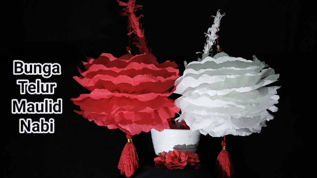 Kreasi Bunga telur Maulid Nabi(kembang ndok) - YouTube