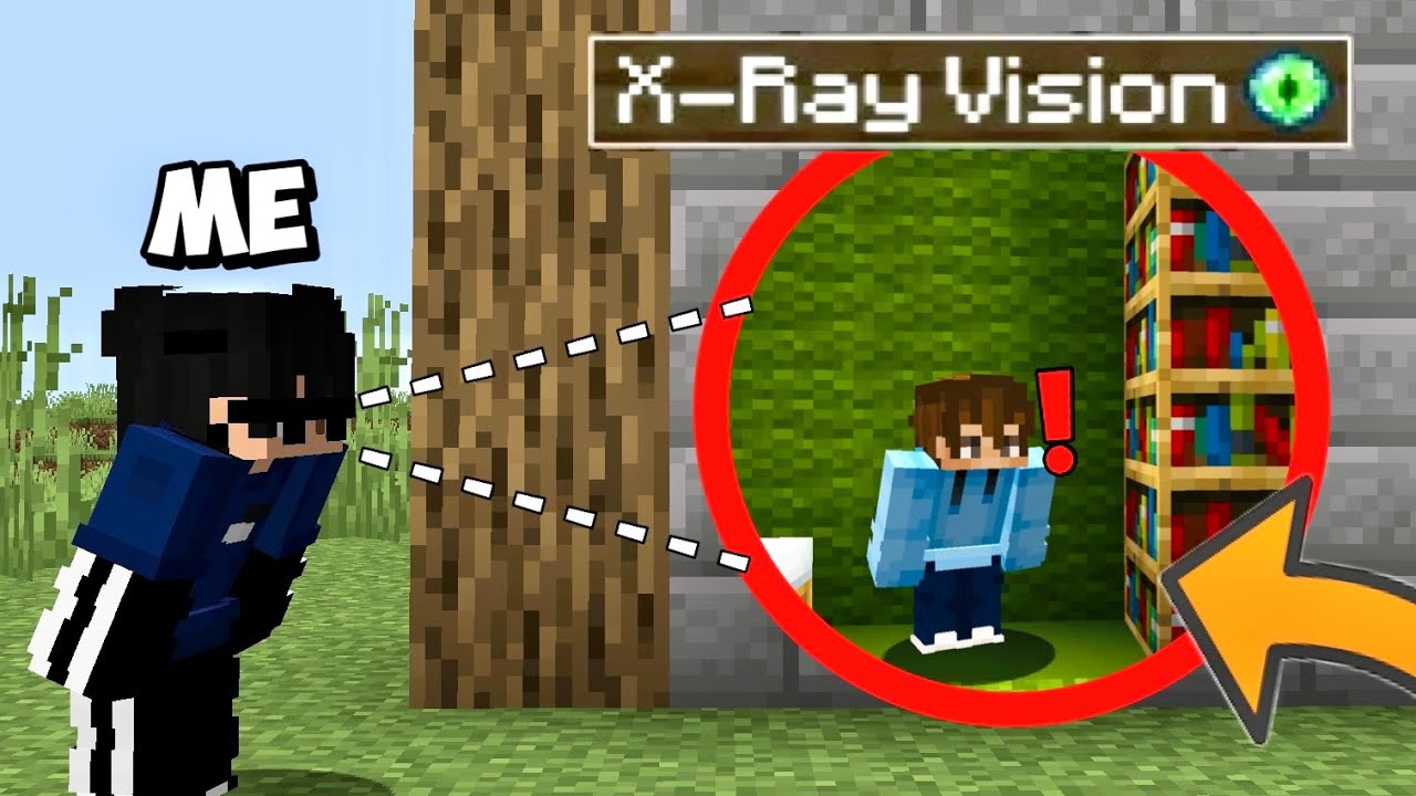 I Secretly Used X-RAY VISION to Cheat in HIDE And SEEK (Minecraft ...