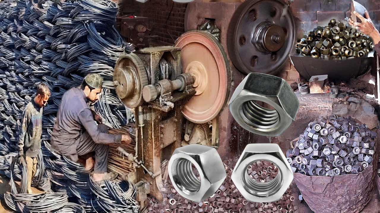 Wonder How Many Hexagon Nuts Made From This Machine | Hex Nut Bolts ...