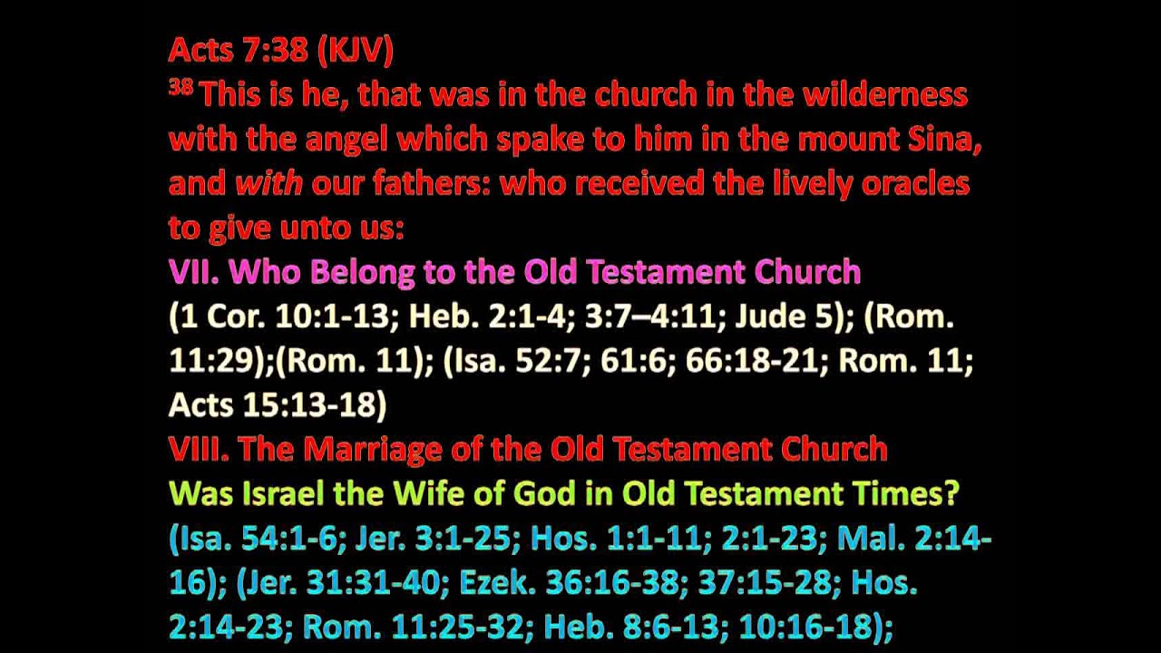 Old Testament Church Part 3 HD - YouTube