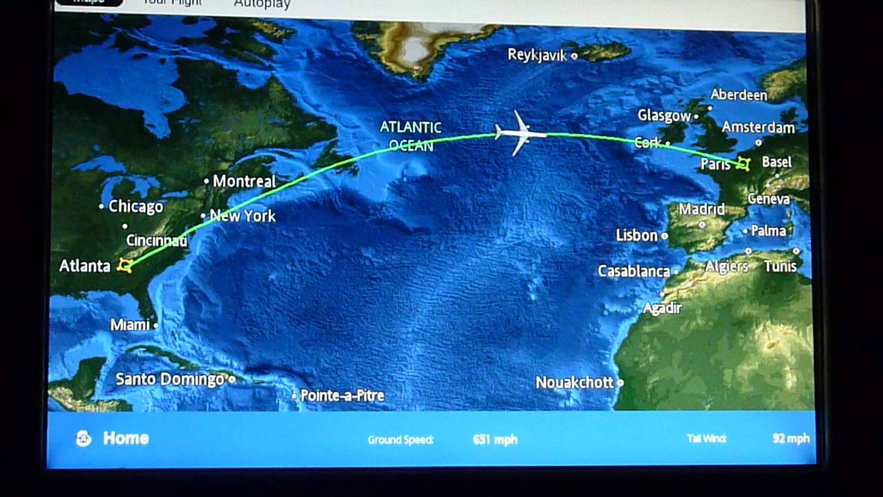 IFE onboard AF689 / IFE à bord du AF689 (ATL-CDG) - YouTube