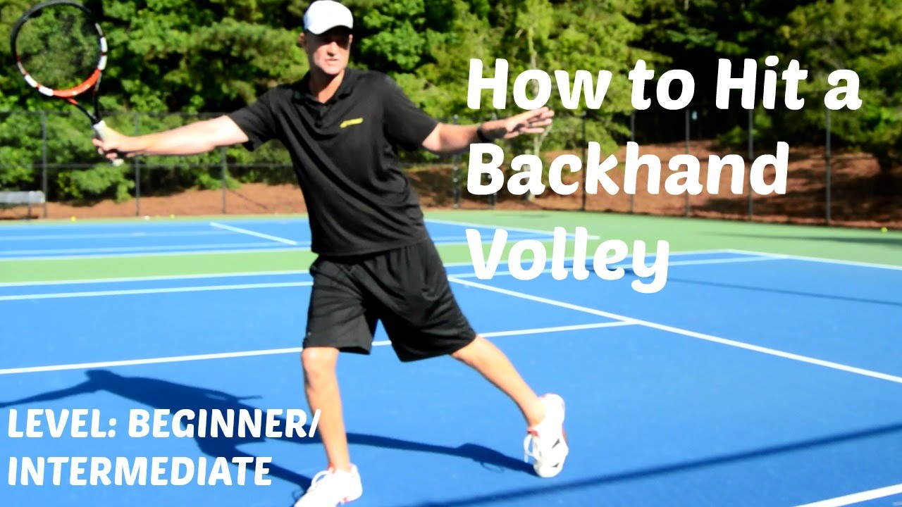 Basic Backhand Volley Tutorial - YouTube
