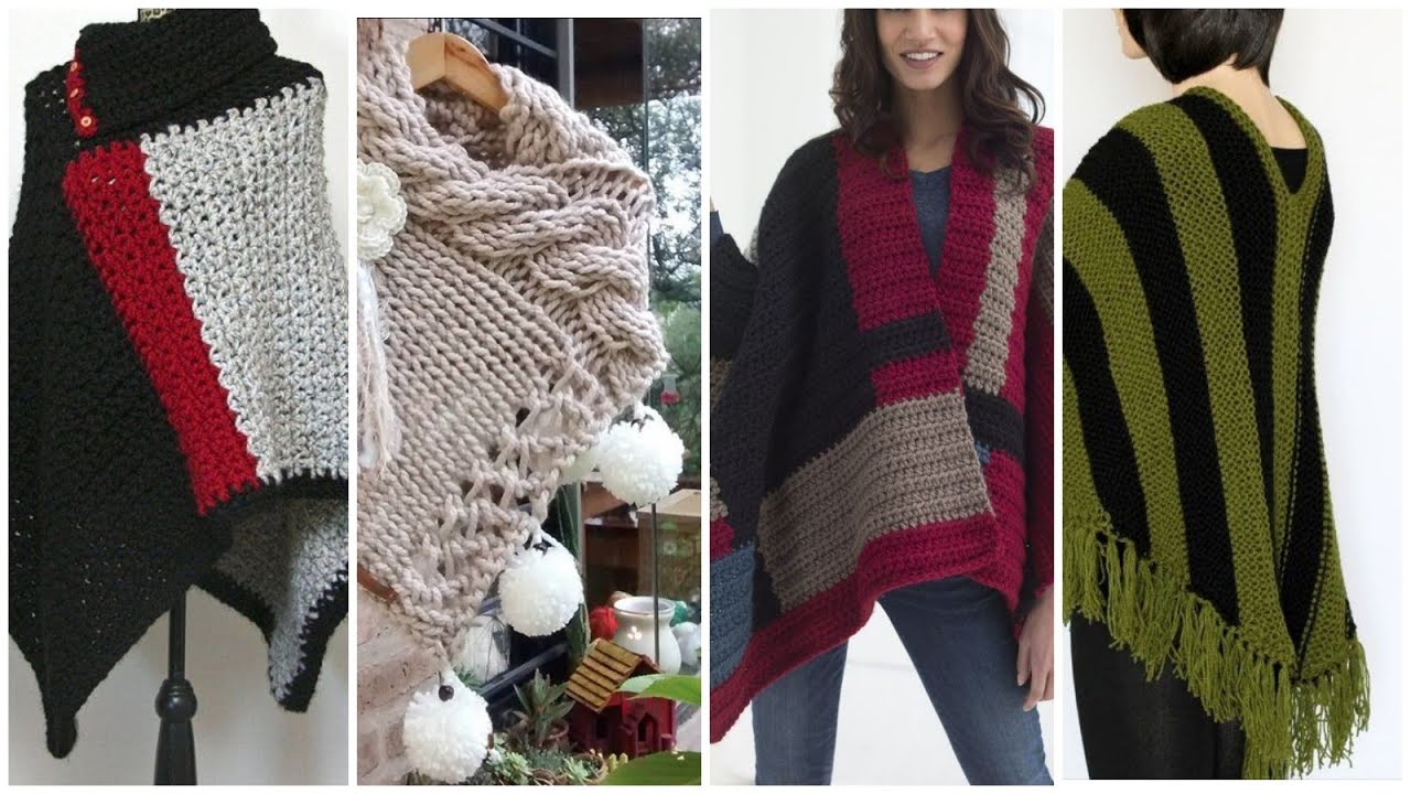 Amazing Crochet Capshawls Styles/Handmade Shawls for Women - YouTube