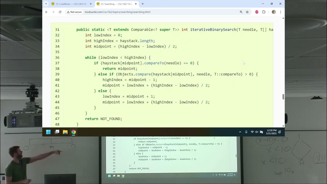 CSCI 162 --- Binary Search, Trees, and Binary Trees - YouTube