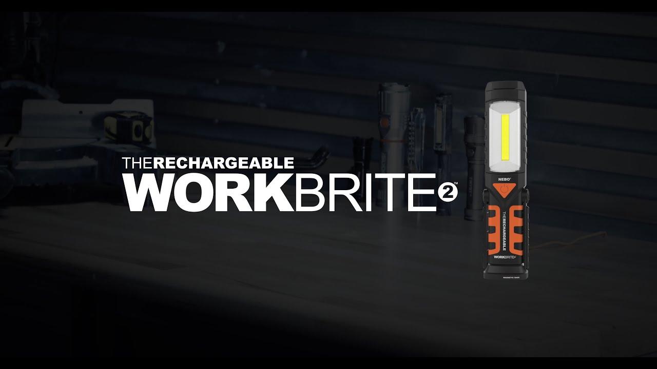 The Rechargeable WORKBRITE 2 by NEBO - Professional Style Work Light ...