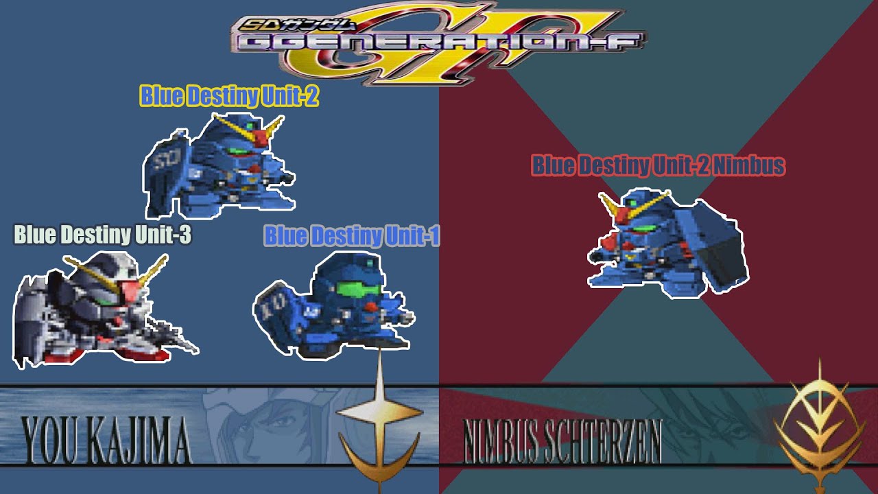 [ENG Sub]SD Gundam G Generation F - Blue Destiny All Ver Attacks - YouTube