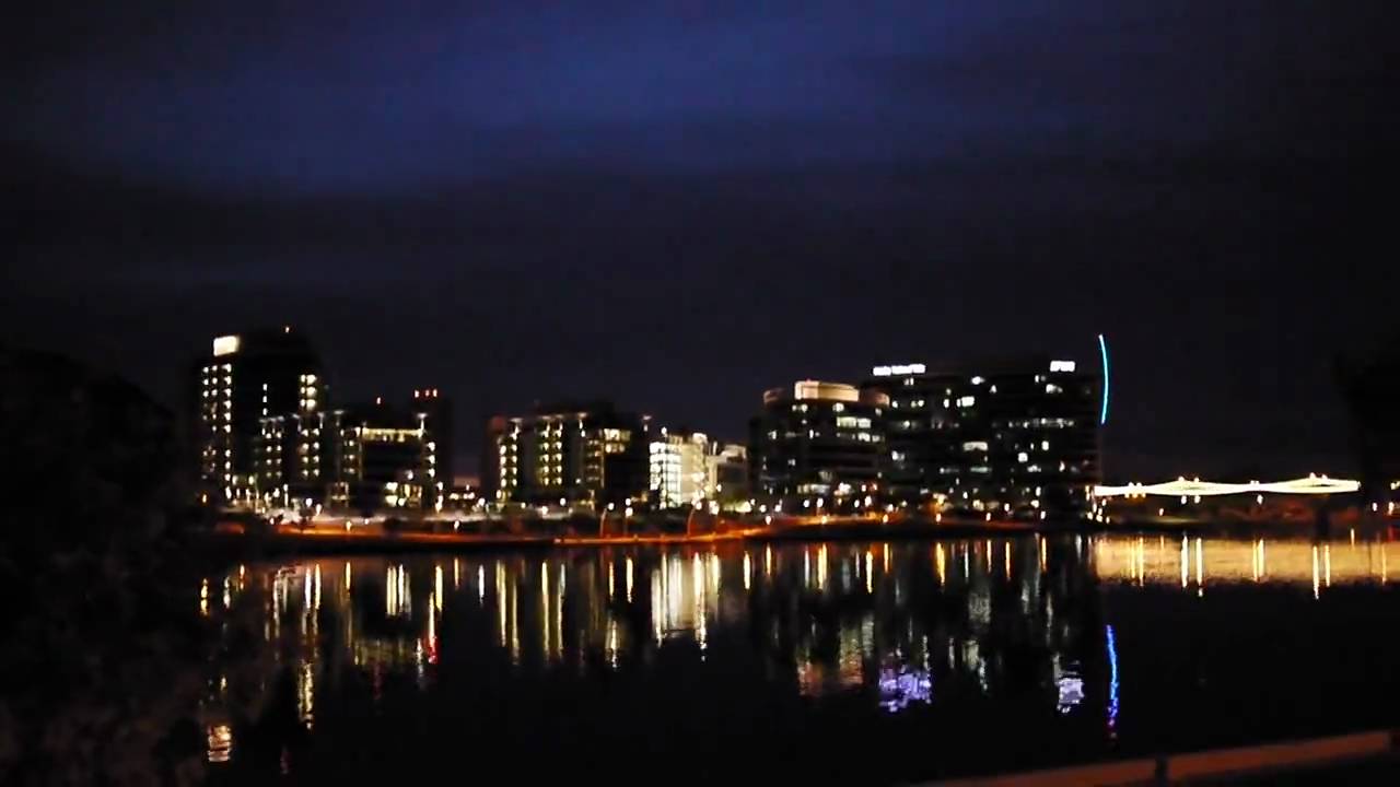 Tempe Town Lake - Night Focus Tests 2 - YouTube