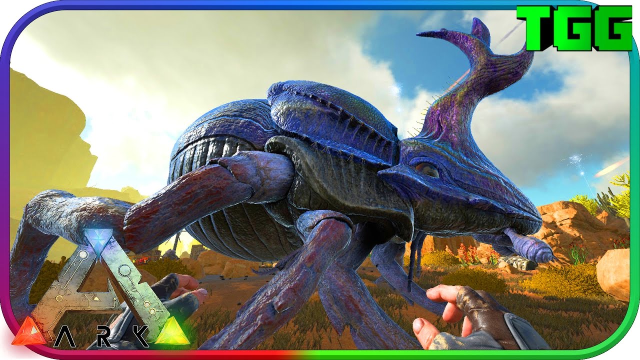 Ark Survival Evolved | Rideable Beetle Mod (Ark Mod Spotlights) - YouTube