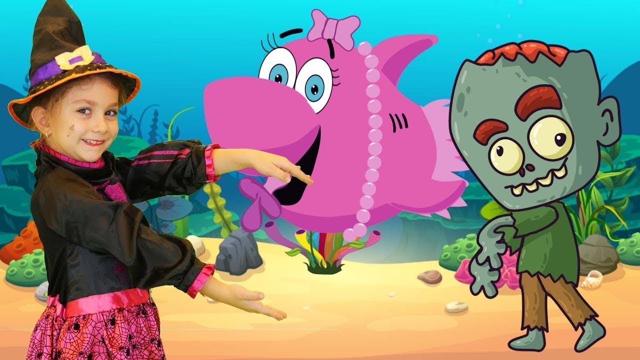 Halloween Baby Shark Español Spanish by LETSGOMARTIN Canciones ...