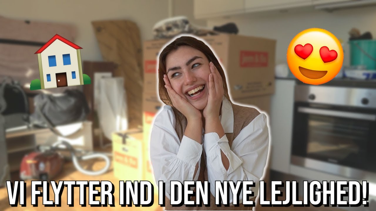 VI FLYTTER IND I VORES NYE LEJLIGHED | KÆMPE KAOS | FLYTTEVLOG #3 - YouTube