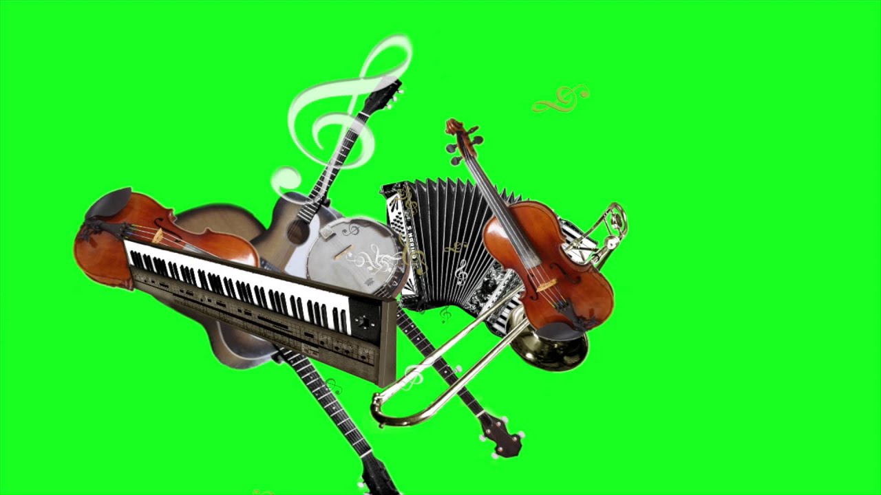 "Dance music instruments" Effects Motion 5 - green screen - YouTube