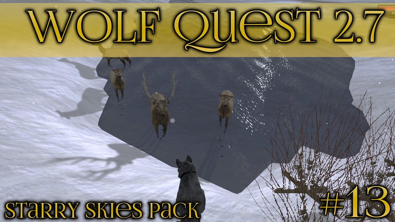 Winter Adventures of the Wolves!! 🐺 Wolf Quest 2.7 - Starry Skies Pack ...