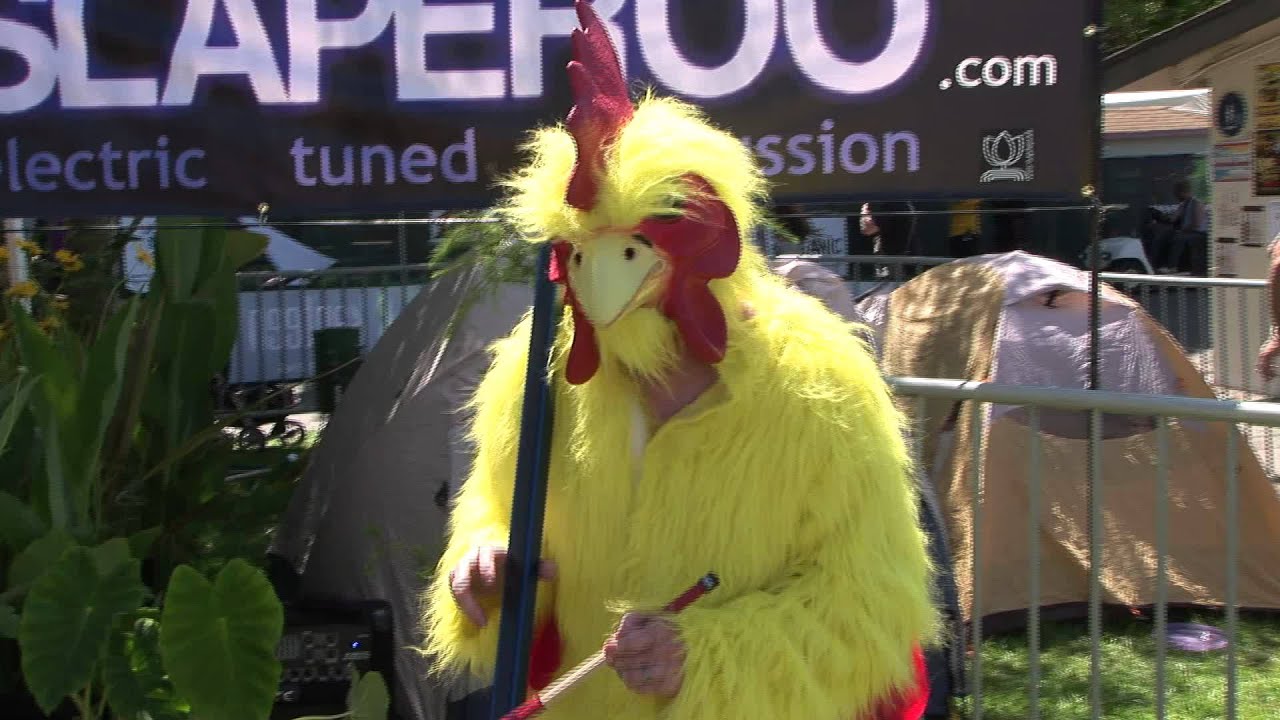 Slaperoo Percussion - Chicken Playing the SlapStick™ - YouTube