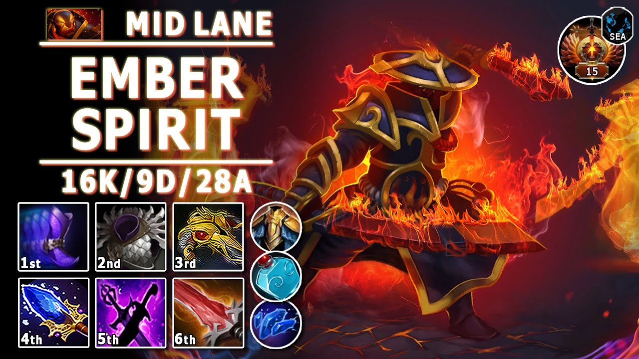 Ember Spirit Mid Lane | 7.33b | Pos 2 ES Play | Dota 2 Immortal ...