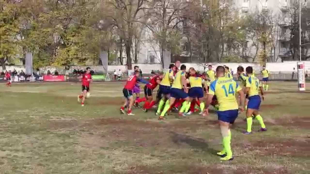 Rugby Moldova - Ukraine / Moldova - Ucraina / 08.11.2014. Занос Молдовы ...