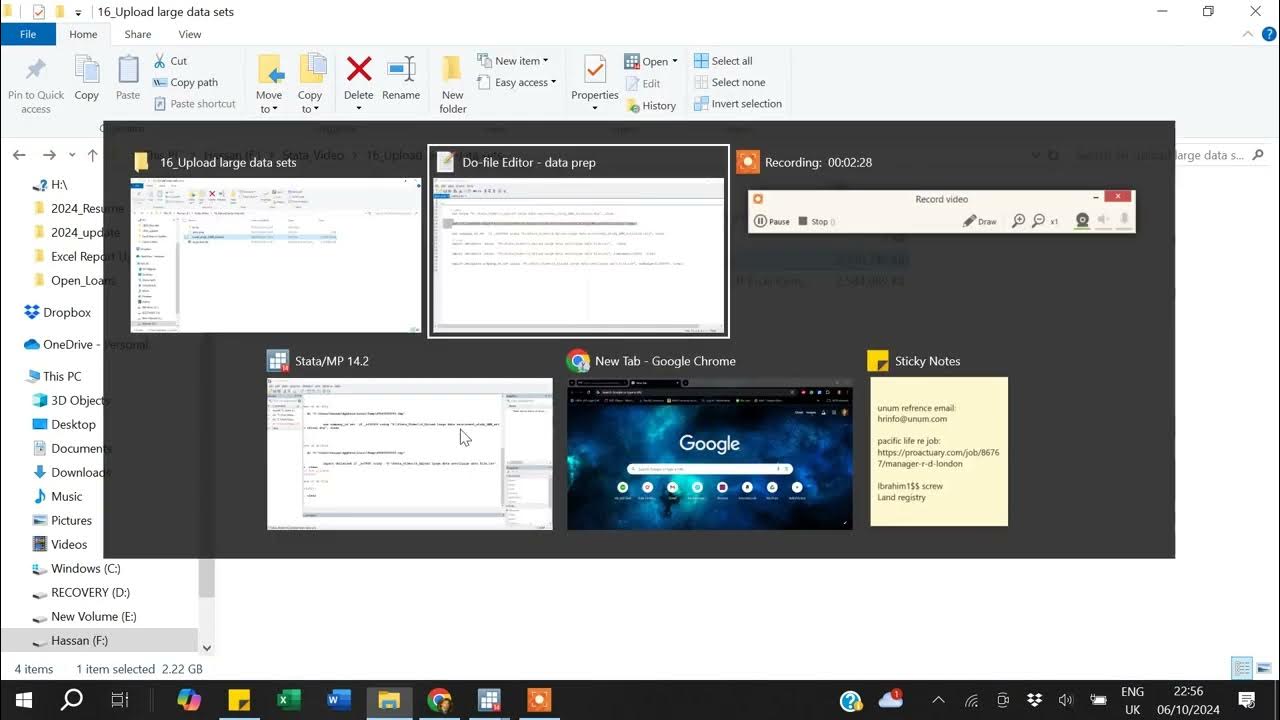 16. How to deal with Large Size Data Sets in Stata more efficiently ...