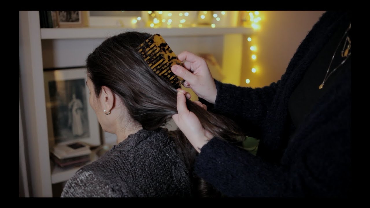 Asmr Real Person Hair Play Session Hair Brushing And Combing ⚬ Neck