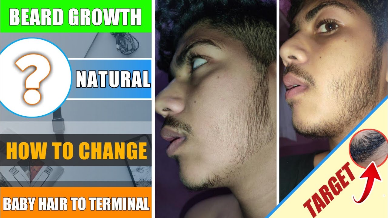 BEARD GROWTH ? NATURAL 💯 How to Change baby hair to terminal || Natural ...
