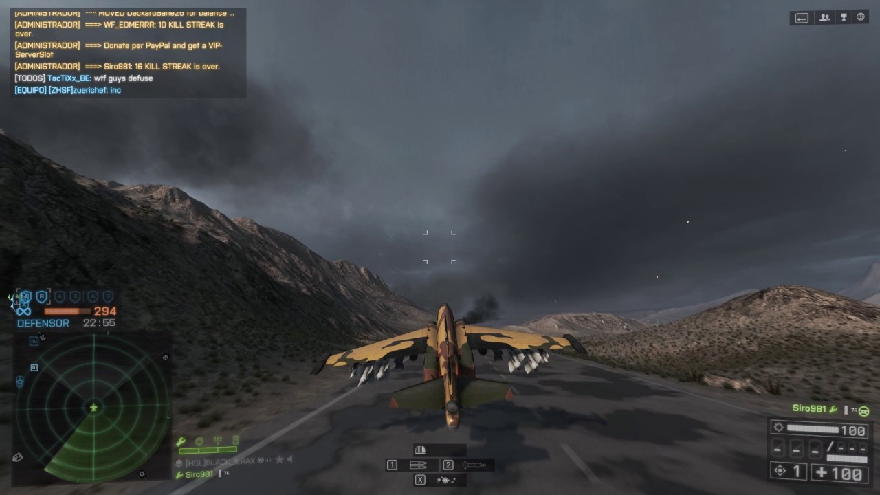 Battlefield 4 [RUSH]- Firestorm Attack Jet Gameplay - YouTube