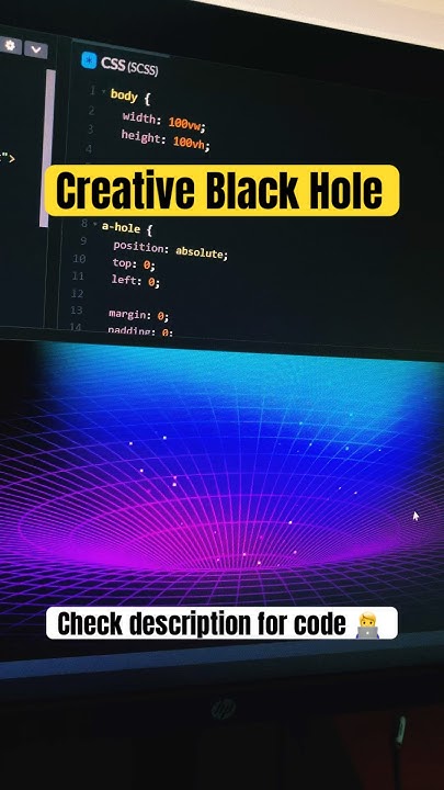 Creative Black Hole | HTML JS Animation #code #frontend #shorts - YouTube