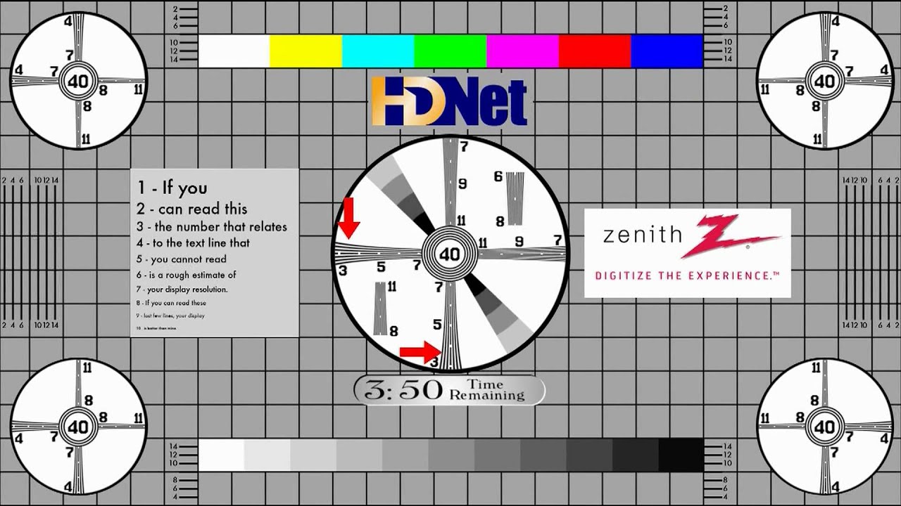Online Full HD Monitor Test Professional Pattern HD 1080p YouTube
