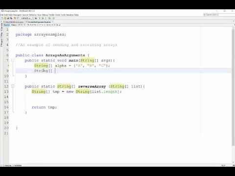 Returning Arrays From Methods - YouTube