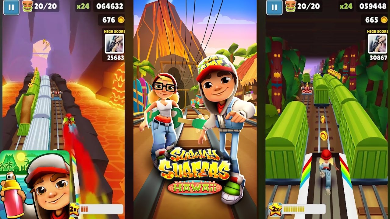 Subway Surfers Hawaii Gameplay | New Update April 2017 - YouTube
