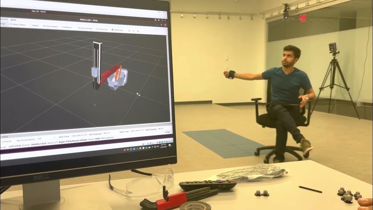 DVRK PSM direct control with Vicon Motion Capture (Test 2) - YouTube