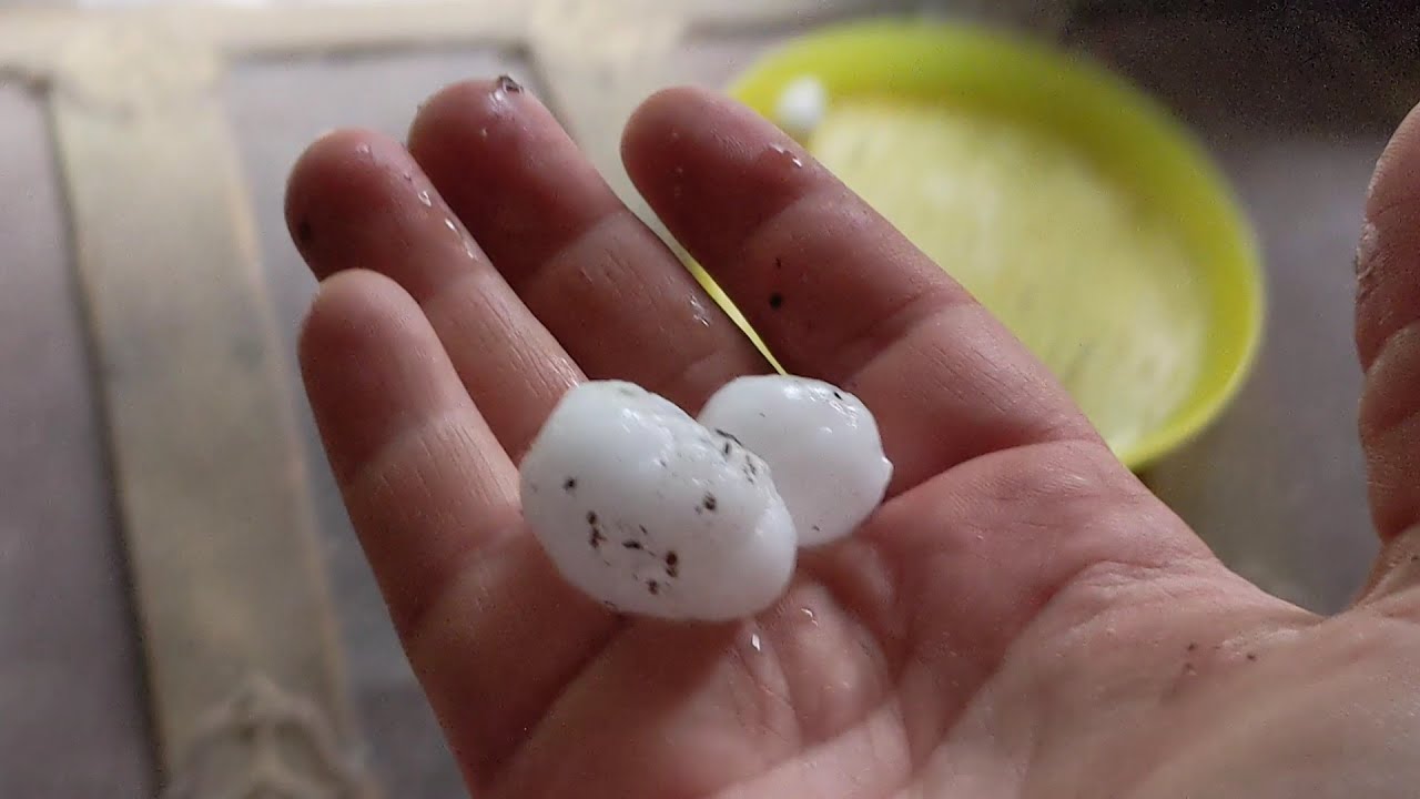 Storm Rolling Thru Bridesville, BC - Big Marble Hail! - YouTube
