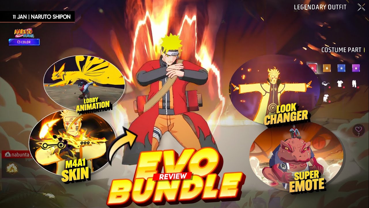 NARUTO LEGENDARY BUNDLE FULL REVIEW 🤯🔥| NEW EVO BUNDLE CONFIRM DATE ...