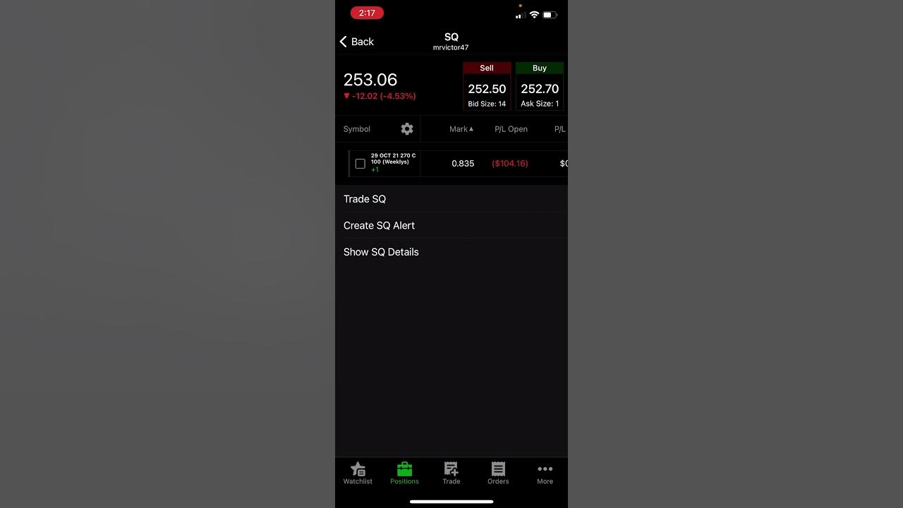 Trailing Stop Explained - TOS (ThinkOrSwim mobile) - YouTube
