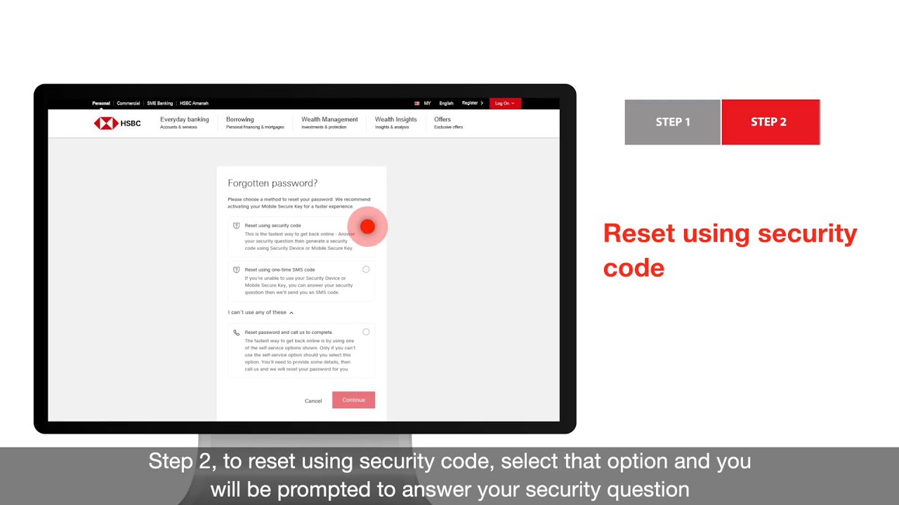 How To Reset Your Online Mobile Banking Password HSBC Online How To Reset Your Online Mobile Banking Password HSBC Online