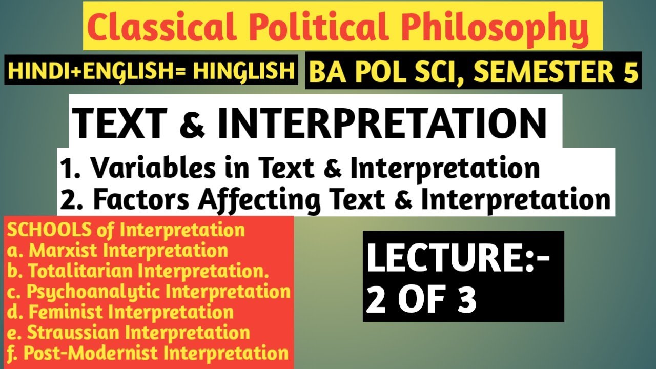 Text and Interpretation: Totalitarian Interpretation, Psychoanalytic ...