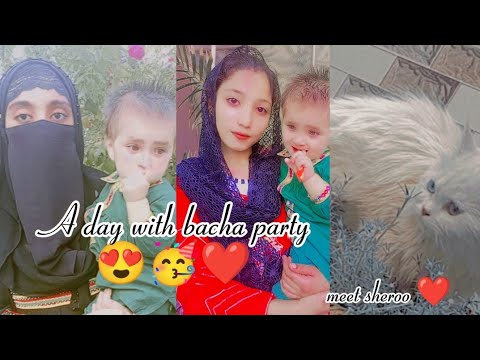 A day with bacha party 😁 ||meet sheroo 😍 ||rahima's_vlog_official - YouTube