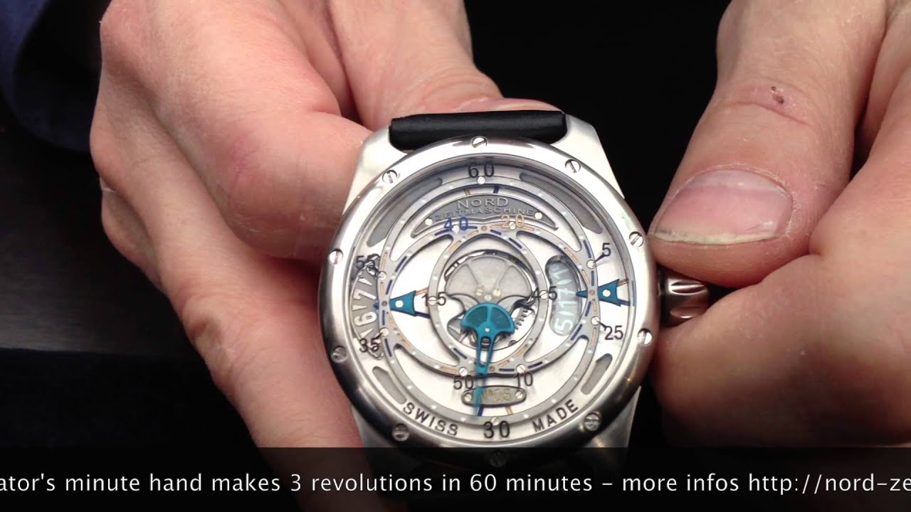 NORD ZEITMASCHINE Quickindicator watch (World's fastest minute hand ...