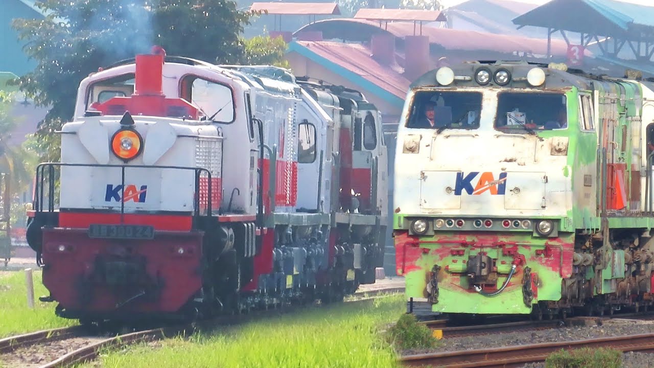 LOKOMOTIF LEGENDARIS BB 300 TERAKHIR!! Update Lokomotif BB 300, CC 203 ...