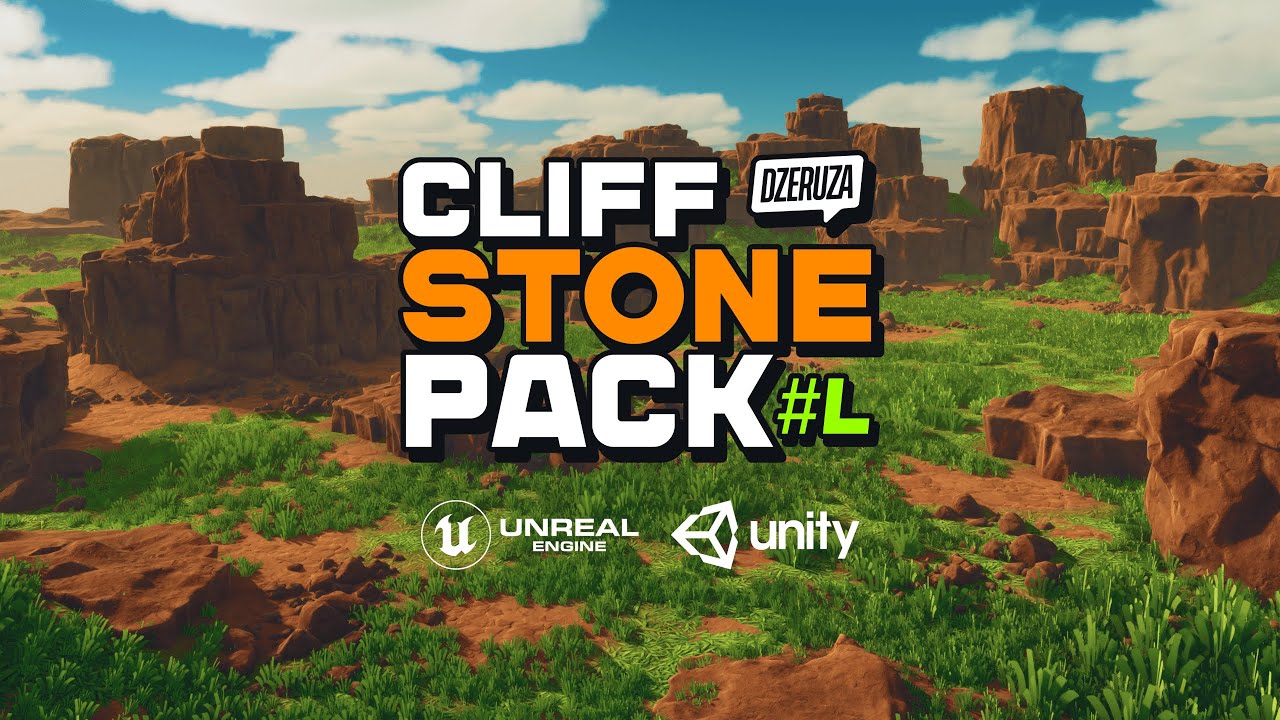 CLIFF STONE PACK L - Free Stylized Game-Ready Props For Unity HDRP ...