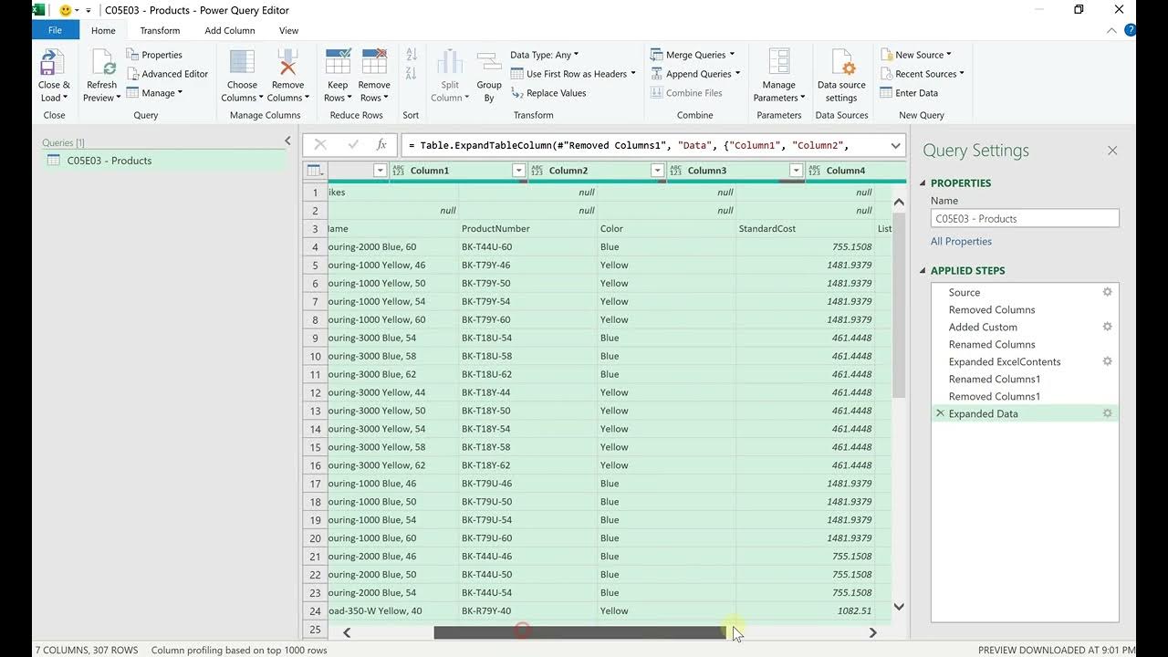 PowerQuery 005: Tổng hợp nhiều file Excel về một file khó hơn lv1 - YouTube