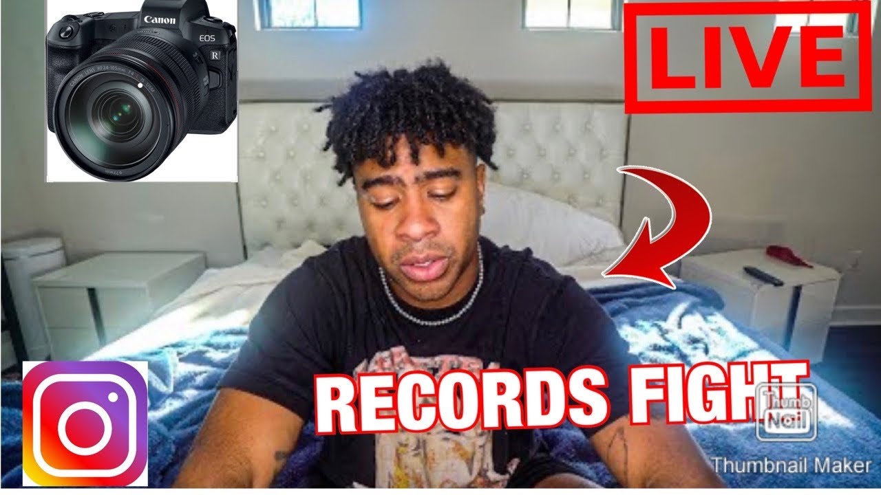 Prettyboyfredo Instagram Live (RECORDS FIGHT 😂) - YouTube