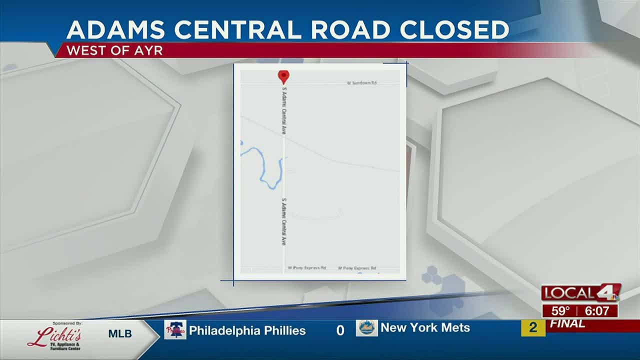 Part of Adams Central Road will be closed several weeks for bridge ...
