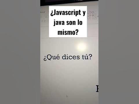 Javascript y Java son lo mismo? #SistemaS - YouTube